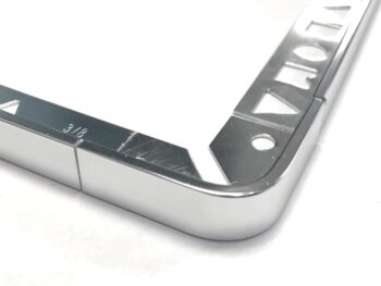 Vroma Bright Chrome Box Capping 2.5M Heavy Duty Aluminium Tile Trims ...