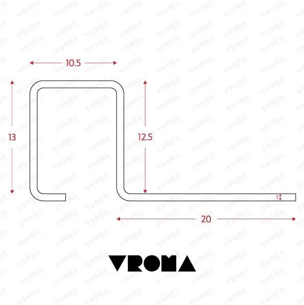 Vroma Brushed Finish Box Shape 2.5M Heavy Duty 304 Stainless Steel Tile ...