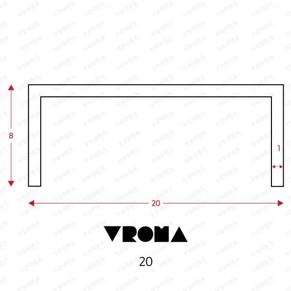 Vroma Deep Brushed Bronze Listello 2.5M Aluminium Tile Trim | Vroma Trims