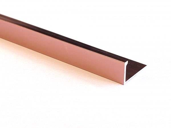 Vroma Bright Copper Straight Edge L-Shape 2.5M Heavy Duty Aluminium ...