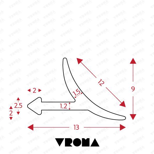 Vroma Bright Chrome Internal 2.5M Heavy Duty Aluminium Tile Trim ...