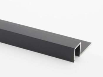 Vroma Matt Black Box Capping 2.5M Heavy Duty Aluminium Tile Trims ...