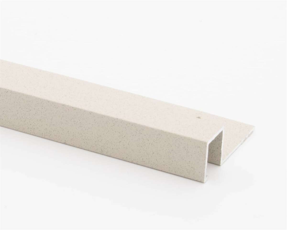 Vroma Sandstone Box Square Edge 2.5M Heavy Duty Aluminium Tile Trims by ...