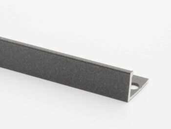 Vroma Grey Metallic Straight Edge L-Shape 2.5M Heavy Duty Aluminium Tile Trims | Vroma