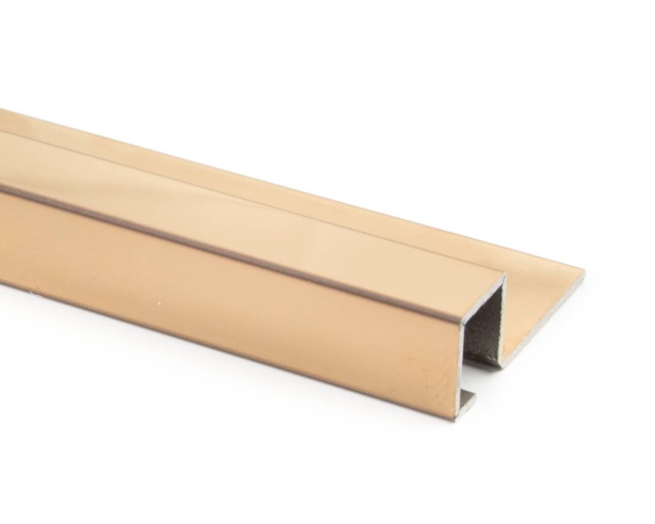 Vroma Mirror Finish Rose Gold Box Shape V Groove 2.5M Heavy Duty 304 ...