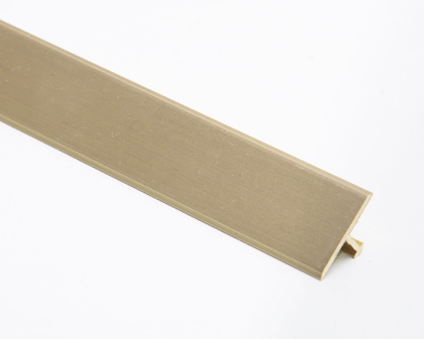 Vroma Brushed Brass T Bar 2.5M Heavy Duty Profile by Vroma