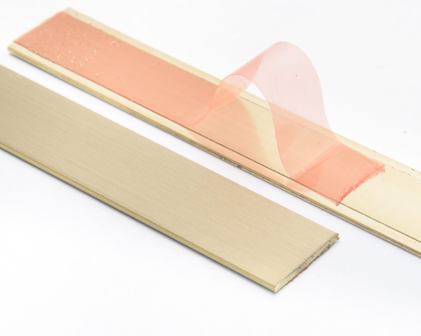 Vroma 20x1.6mm Brushed Brass Inlays Solid Brass 2.5 Meters by Vroma